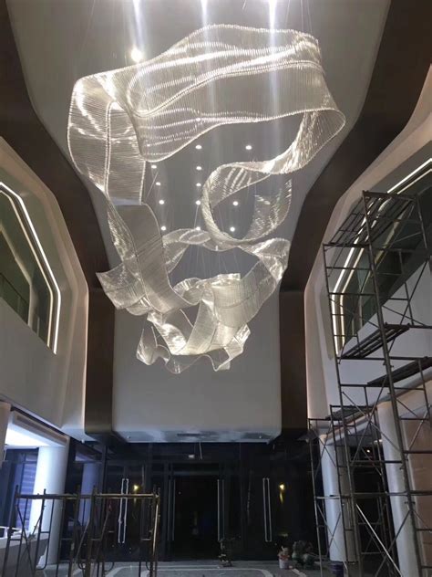 Pin by zonghua xiao on 销售中心酒店大堂客房灯大型吊灯VX Light art Ceiling design Lighting