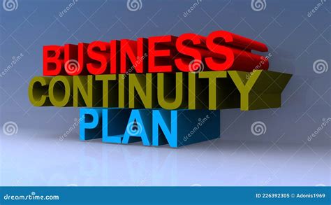 Business Continuity Word Cloud Cartoon Vector