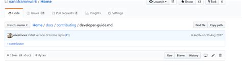 Developer Guide Is Empty Issue Nanoframework Home GitHub
