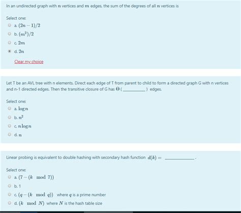 Solved In An Undirected Graph With N Vertices And M Edges