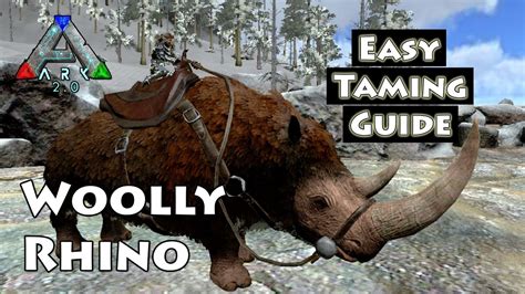 Tagalog Guide On How To Tame A Woolly Rhinoceros Ark Mobile Taming Tutorial YouTube