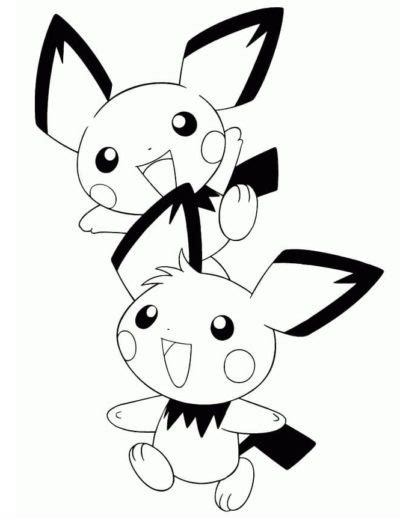 Coloriage Pichu à Imprimer