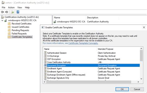Solution For “the Requested Certificate Template Is Not Supported By This Ca” 4sysops