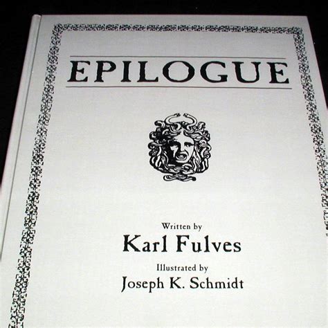 Epilogue By Karl Fulves Quality Magic Books