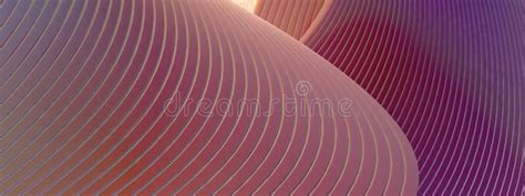 Elegant Modern 3d Rendering Abstract Background With Bend And Twisted