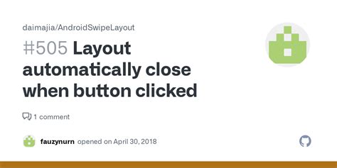 Layout Automatically Close When Button Clicked Issue 505 Daimajia