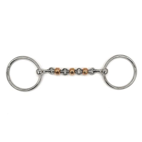 Copper Roller Waterford Loose Ring Snaffle Bit Ajr Sport Ajr Sport Llc