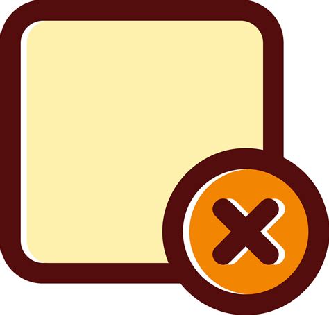 Delete Square Filled Sliped Retro Icon 37788604 Vector Art At Vecteezy