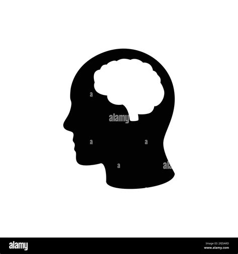 Human Head With Brain Anatomical Structure And Weak Mind Stock Vector