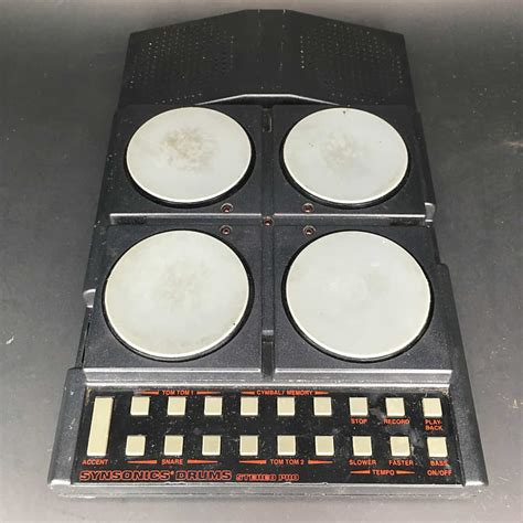 Mattel Synsonics Stereo Pro 5450 Drum Pads Machine Built In Reverb