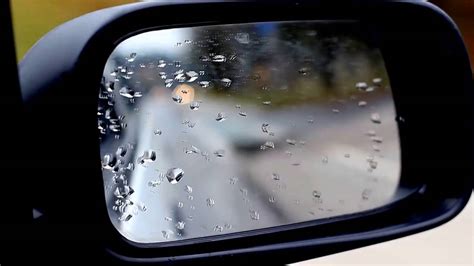 Футаж Капли дождя на зеркале авто - Footage Rain on the mirror auto ...