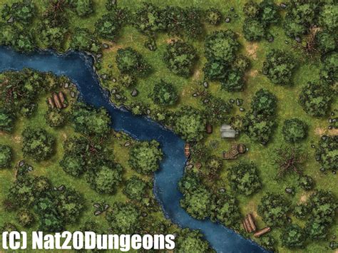 Forest River Battle Map Dnd Battle Map Dandd Battlemap Dungeons And