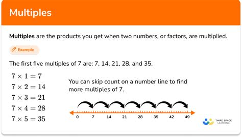 Multiples Steps Examples And Questions