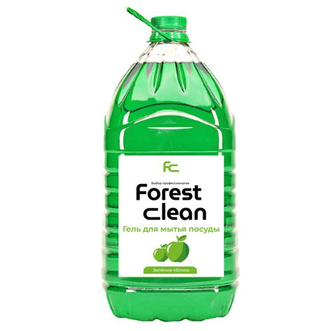 Forest clean Гель для мытья посуды, Яблоко, 5 л ПЭТ - купить с ...