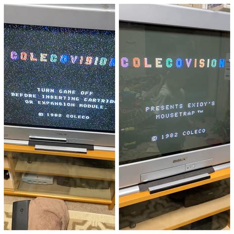 Top ColecoVision RF Vs Bottom 2600 Composite Is It Really Worthwhile To Mod A CV For