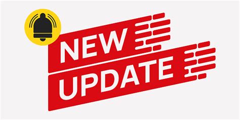 New Update Notification Graphic For Website Banners And Social Media Stock Illustration
