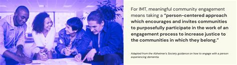 Applying The Community Engagement Framework Across Imt Imt
