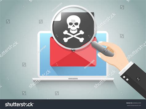Cyber Crime Spam Concept Email Message Stock Vector Royalty Free 683822335 Shutterstock