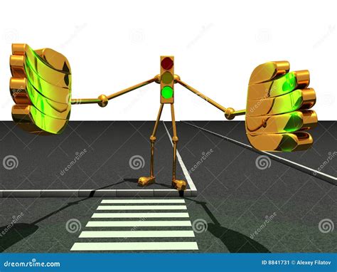 Traffic Light Robot Stock Image Image 8841731