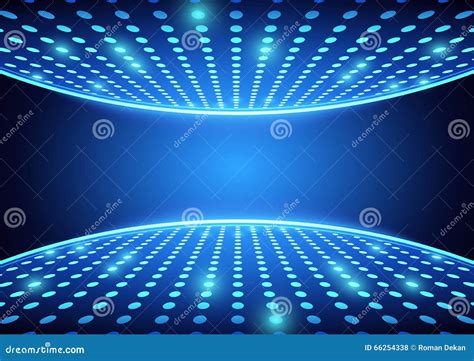 El Azul Pone De Relieve El Fondo Ilustración del Vector Ilustración