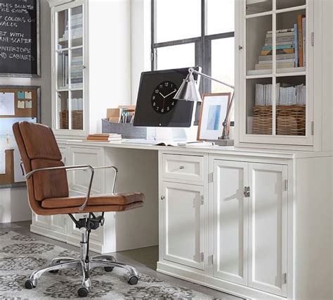 Logan Desk With Bookcase Suite Pottery Barn Cheap Office Furniture Home Office Furniture