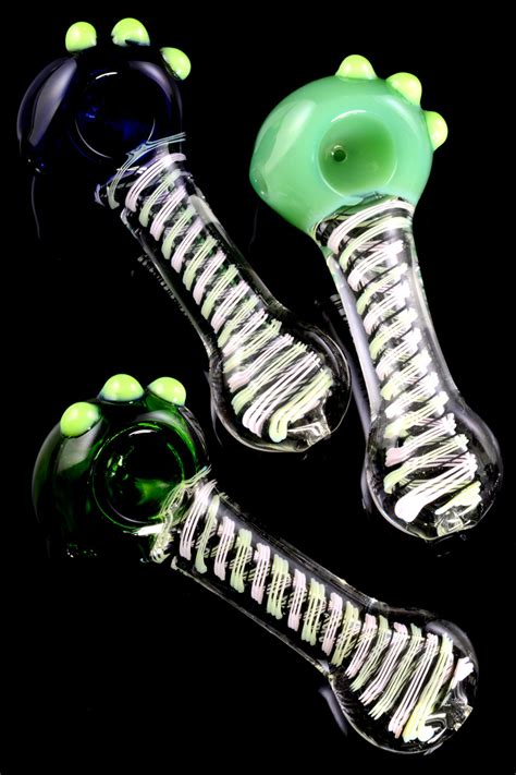 Multicolor Spiral Striped Glass Pipe P2543 Bulk Hand Pipes Wholesale