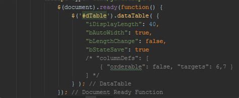 Where Am I Going Wrong With ColumnDefs DataTables Forums