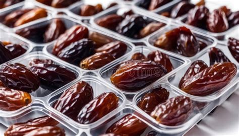 A Bunch Of Dried Fruit In Plastic Containers Stock Illustration