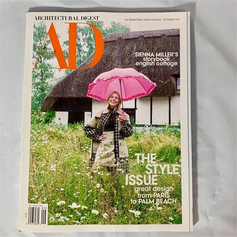 Architectural Digest Magazine September 2022 Sienna Miller English