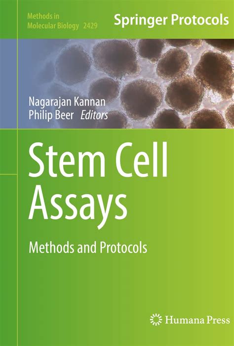 Stem Cell Assays Methods And Protocols Methods In Molecular Biology