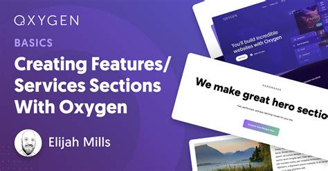 Tutorial Oxygen Basics Creating Features Services Sections With