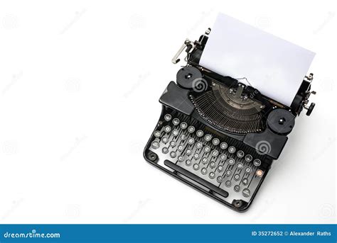 Vintage Typewriter Stock Photo Image Of Editorial Creative 35272652