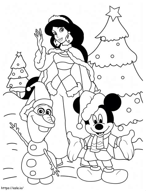 印刷可能なディズニークリスマス ぬりえ 塗り絵