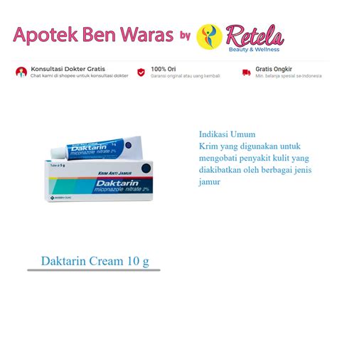 Jual Daktarin Cream 10 G Shopee Indonesia