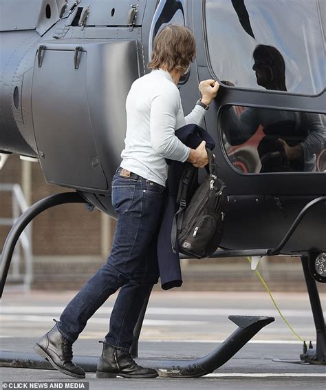 Tom Cruise 62 Shows Off His New Long Hair And Highlights As He