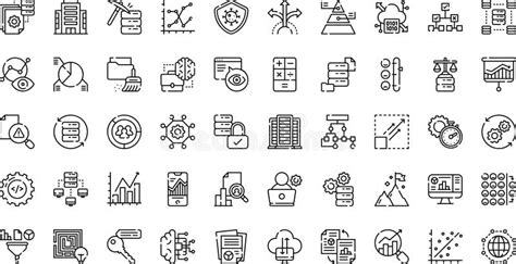 Data Analytics Icons High Quality Vector Icons Collection With Editable