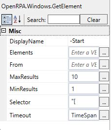 Overview Of The Selector Window Openiap Documentation