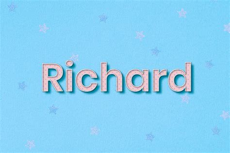 Richard Name Images Free Photos Png Stickers Wallpapers