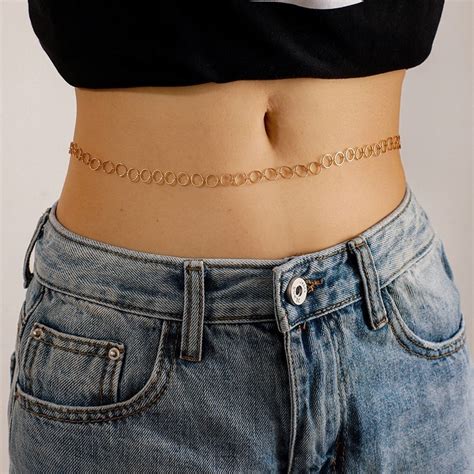 Body Chain Cadena Para La Cintura Pequeños Círculos Meses sin intereses