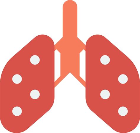 Illustration Des Poumons Et Des Virus Dans Un Style Minimal Vecteur