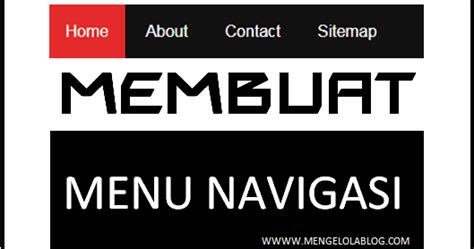 Cara Mudah Membuat Menu Horizontal Responsive Sederhana Dengan Css Mengelola Blog