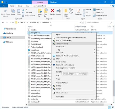 Add Take Ownership To Context Menu In Windows 10 Page 44 Tutorials