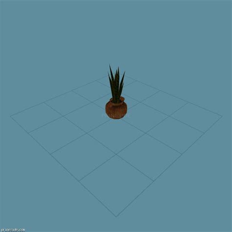 A Small Plant In A Pot Gb Romanpot01 [2811] Object Of Sa Mp And Gta