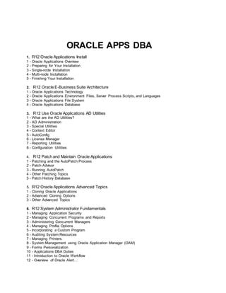 Oracle Apps Dba 1 Peridot PDF