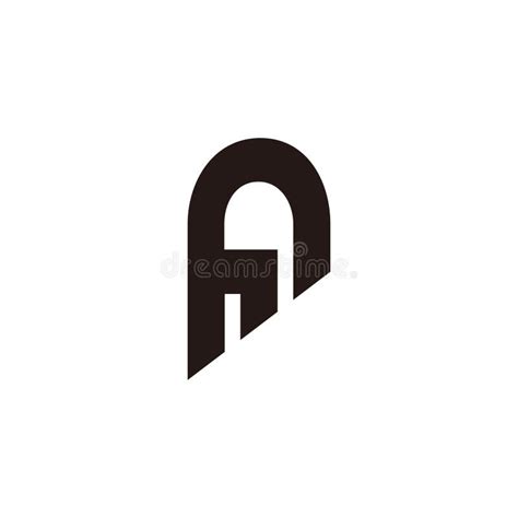 Letters Hi Abstract Simple Loop Logo Vector Stock Vector Illustration