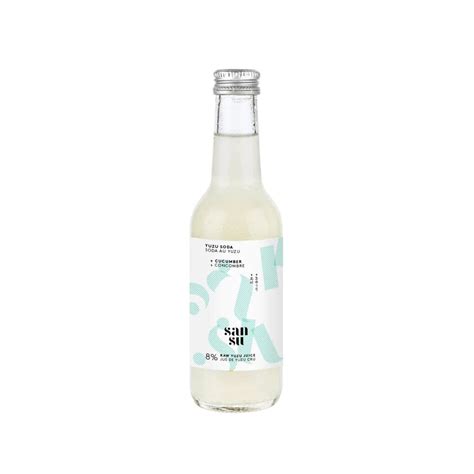 Sansu Yuzu And Cucumber Soda Drink Six Eleven