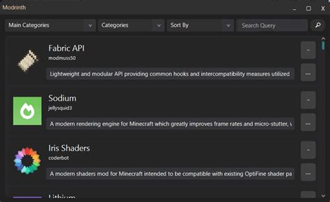 now with modrinth and shader support r corelauncher