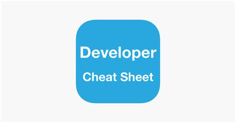 ‎app Store에서 제공하는 Developer Cheat Sheets And Ios
