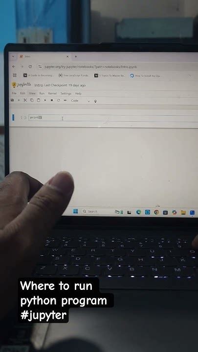 Where To Run Python Program Run Python In Jupyter Notebook हिंदी 🐍