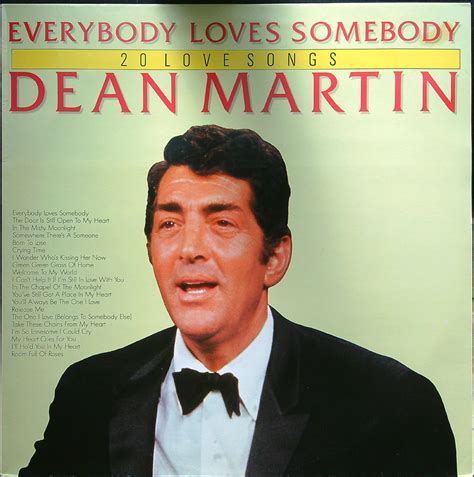 Lp Dean Martin Everybody Loves Somebody 20 Love Songs